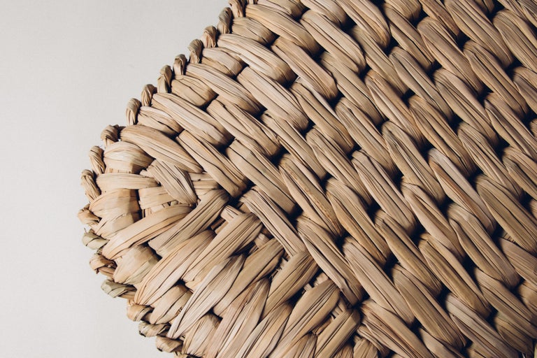 Woven Tule 'Icpalli' Bench made in Mexico from LUTECA For Sale at 1stDibs