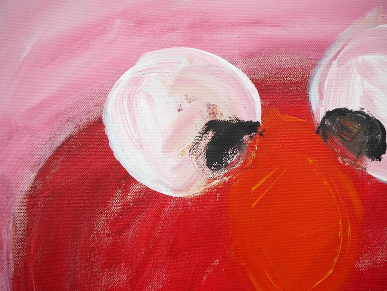 Tyler Casey - "Elmo" Contemporary Abstract Pop Art Figure Painting of ...