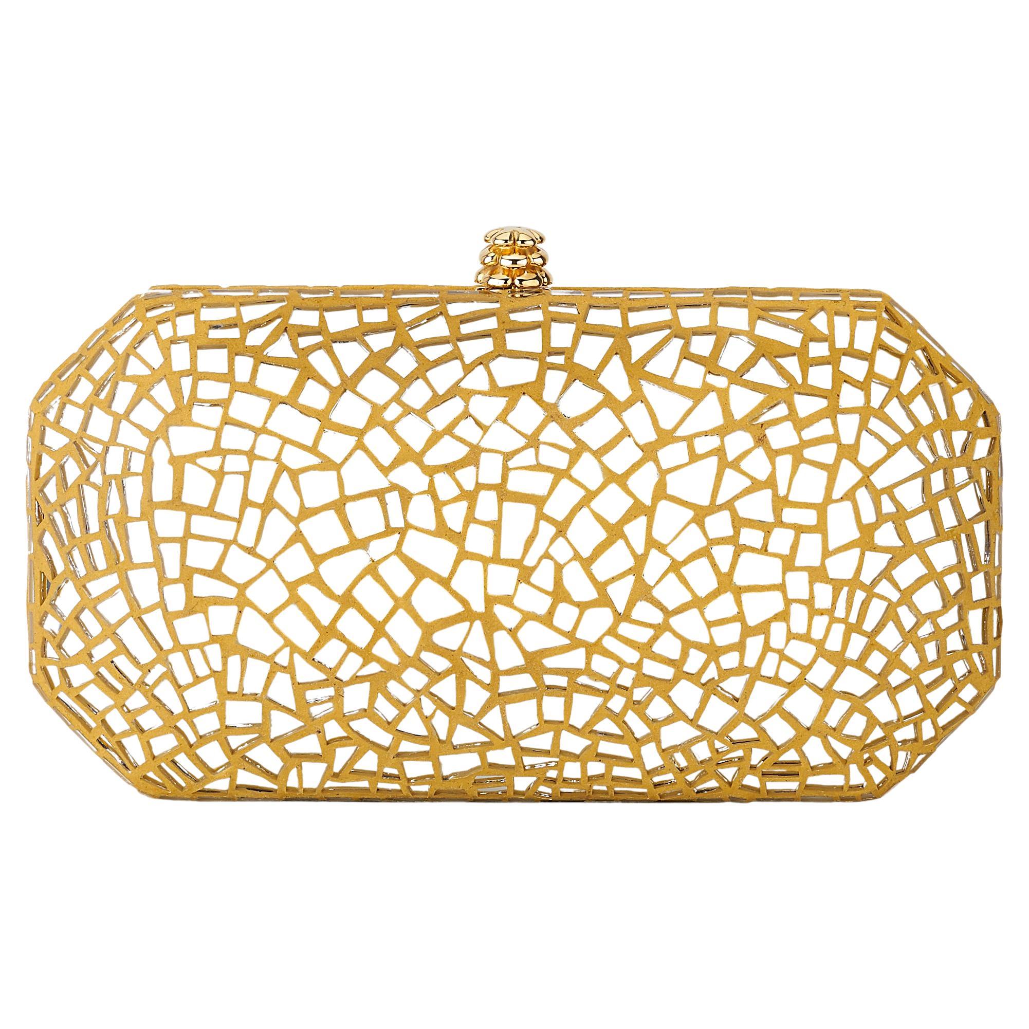 TYLER ELLIS Rita Small Rose Gold Python Rose Gold Hardware For Sale at ...