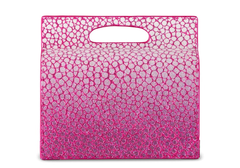 TYLER ELLIS Stella Handbag Tall in Pink and Silver Crystal with Silver ...