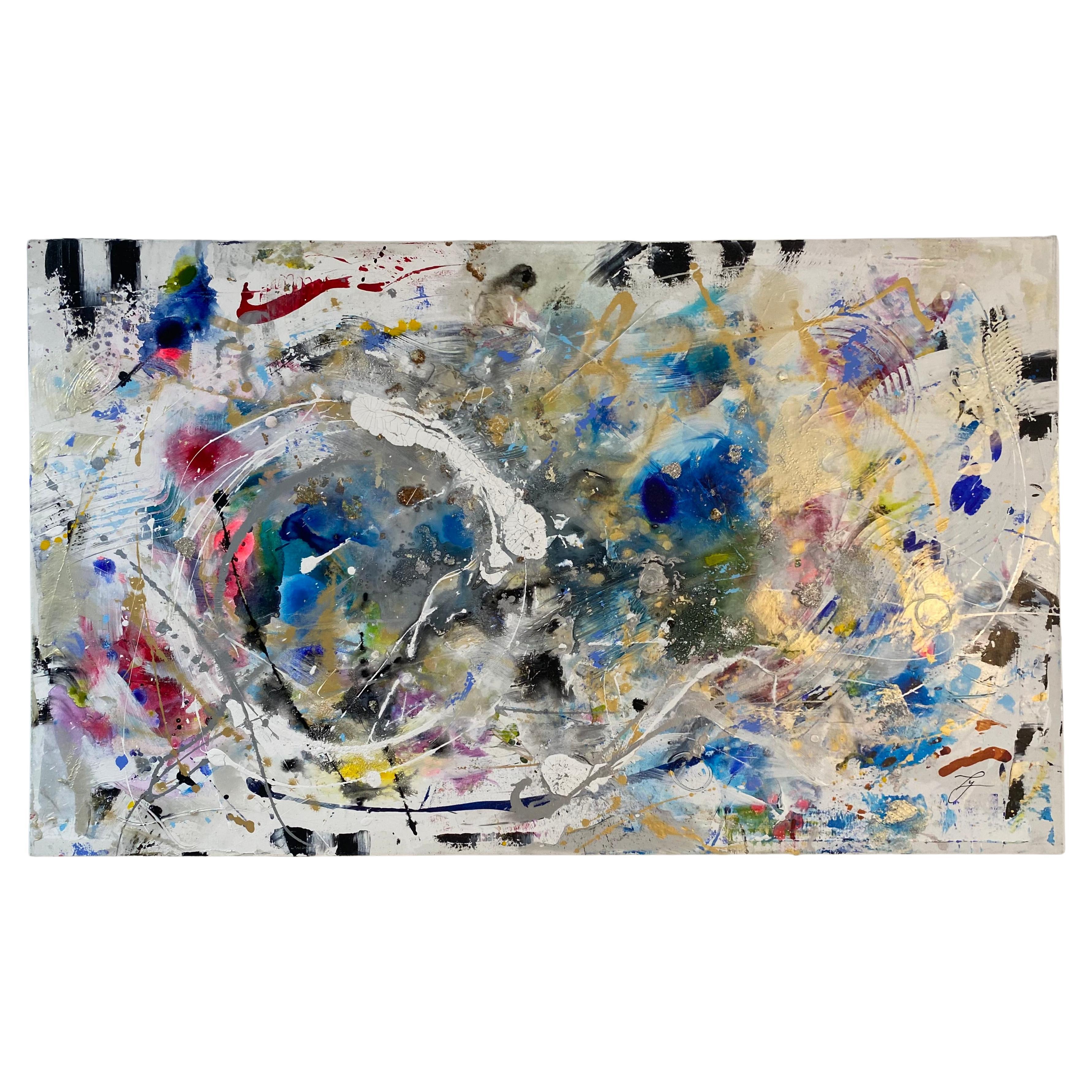 Murf Murphy Large Contemporary Abstract Painting on Canvas For Sale at ...