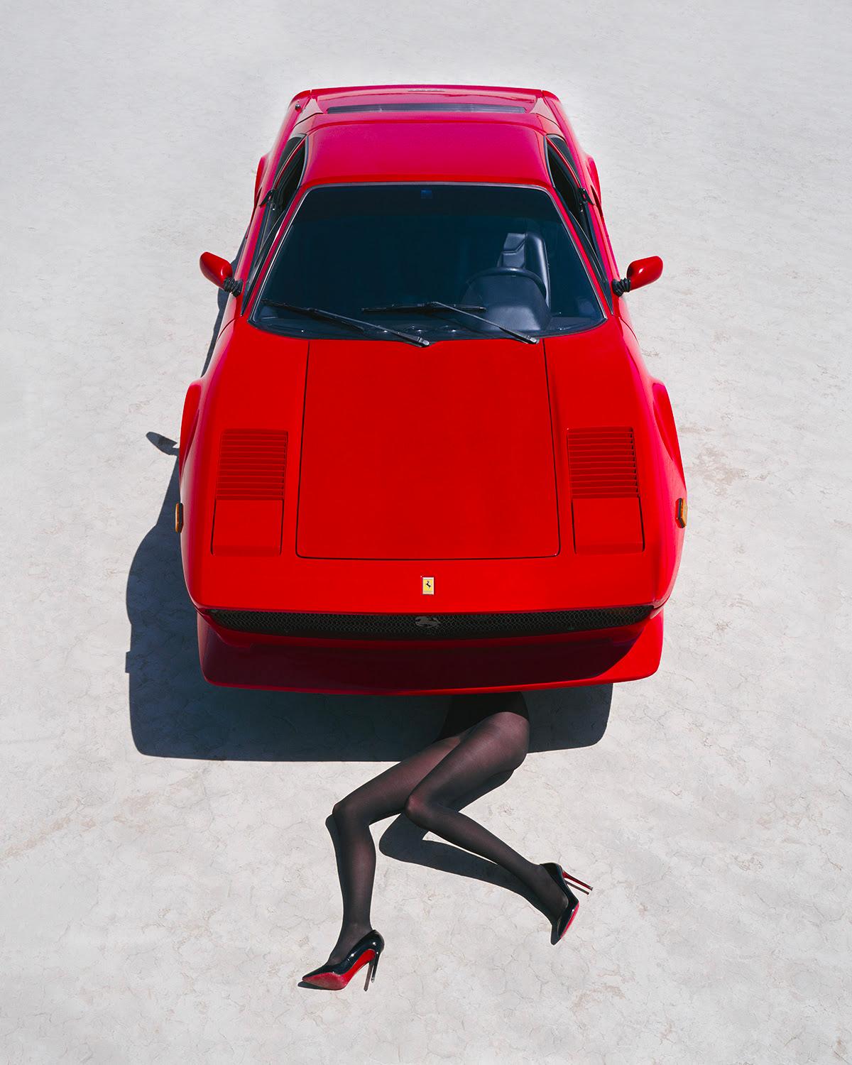 Tyler Shields - Ferrari on Fire (40" x 60") For Sale at 1stDibs