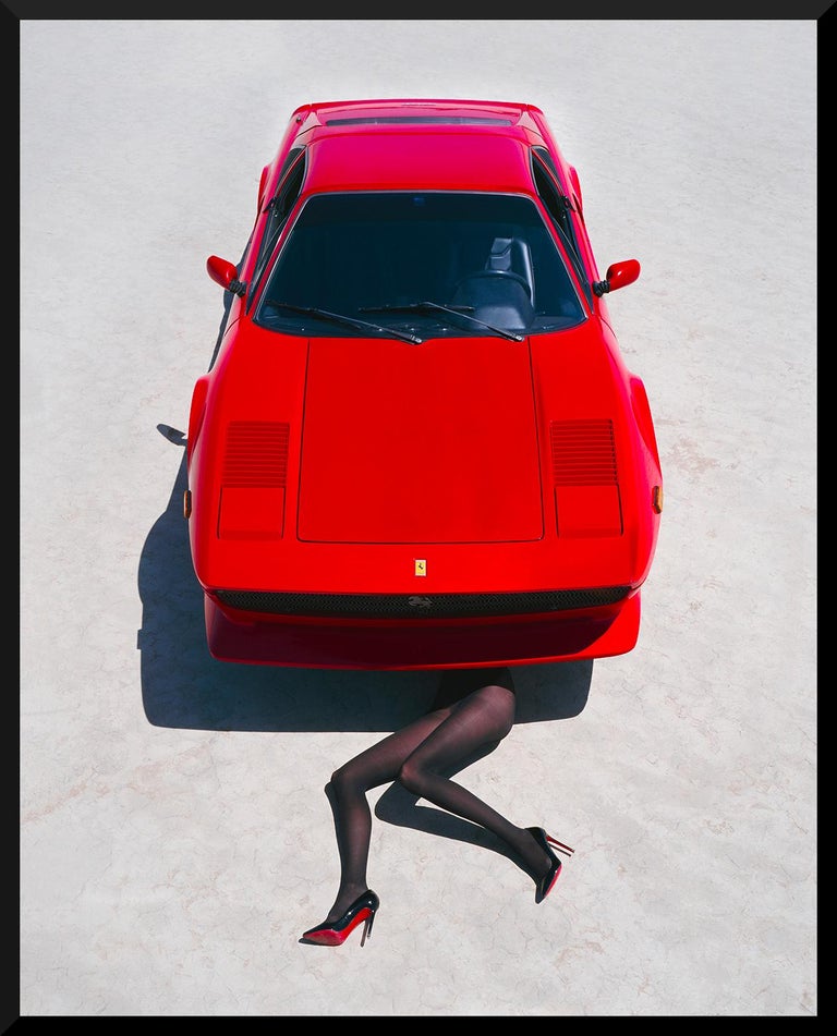 Tyler Shields - Sexy Legs Under Red Ferrari "Ferrari Mechanic" For Sale ...