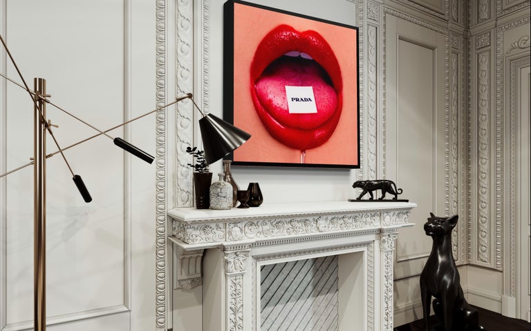 Tyler Shields - Sexy Red Lips and "Prada Tongue" For Sale at 1stDibs
