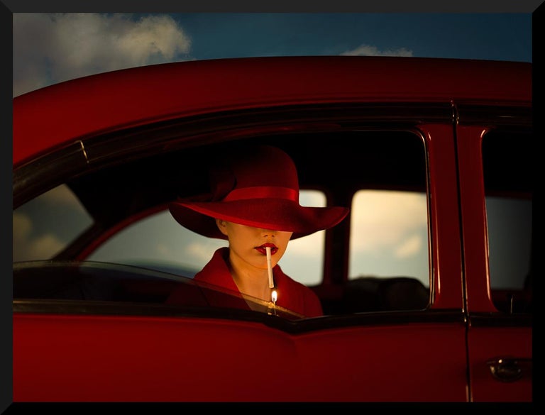 Tyler Shields - Sexy Woman in Red Smoking Cigarette "The Girl in the ...