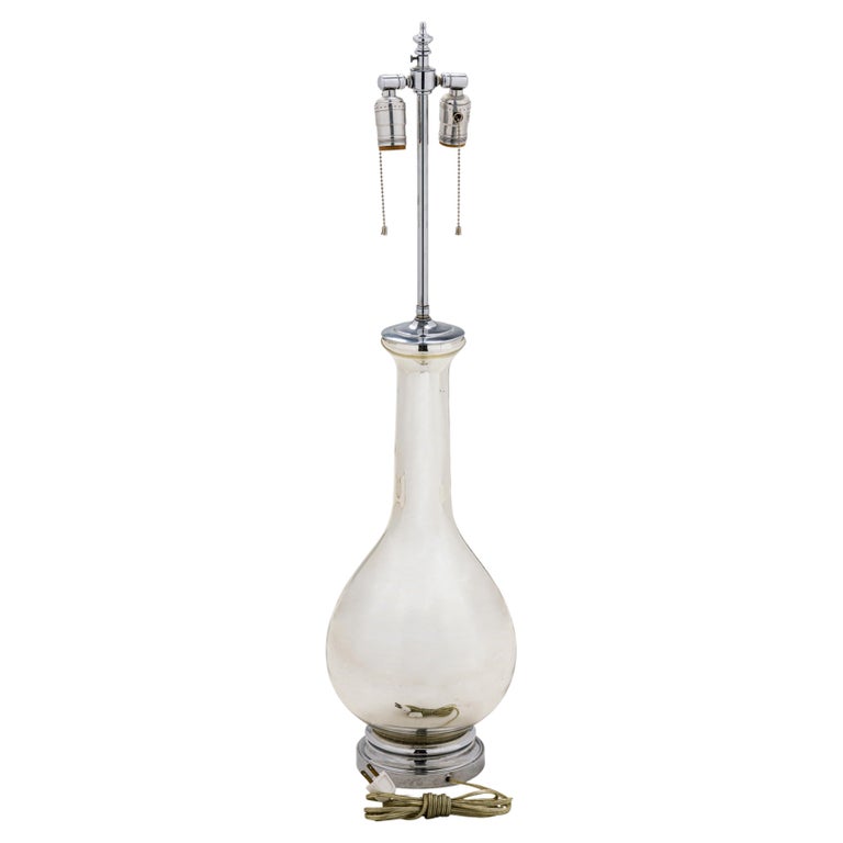 Tyndale Mid-Century American Mercury Glass Genie Bottle Table Lamp For ...