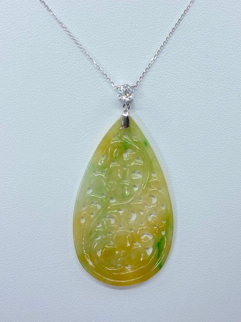 Type A Jadeite Jade Drop Earrings / Pendants Rubies OMC Diamond and ...