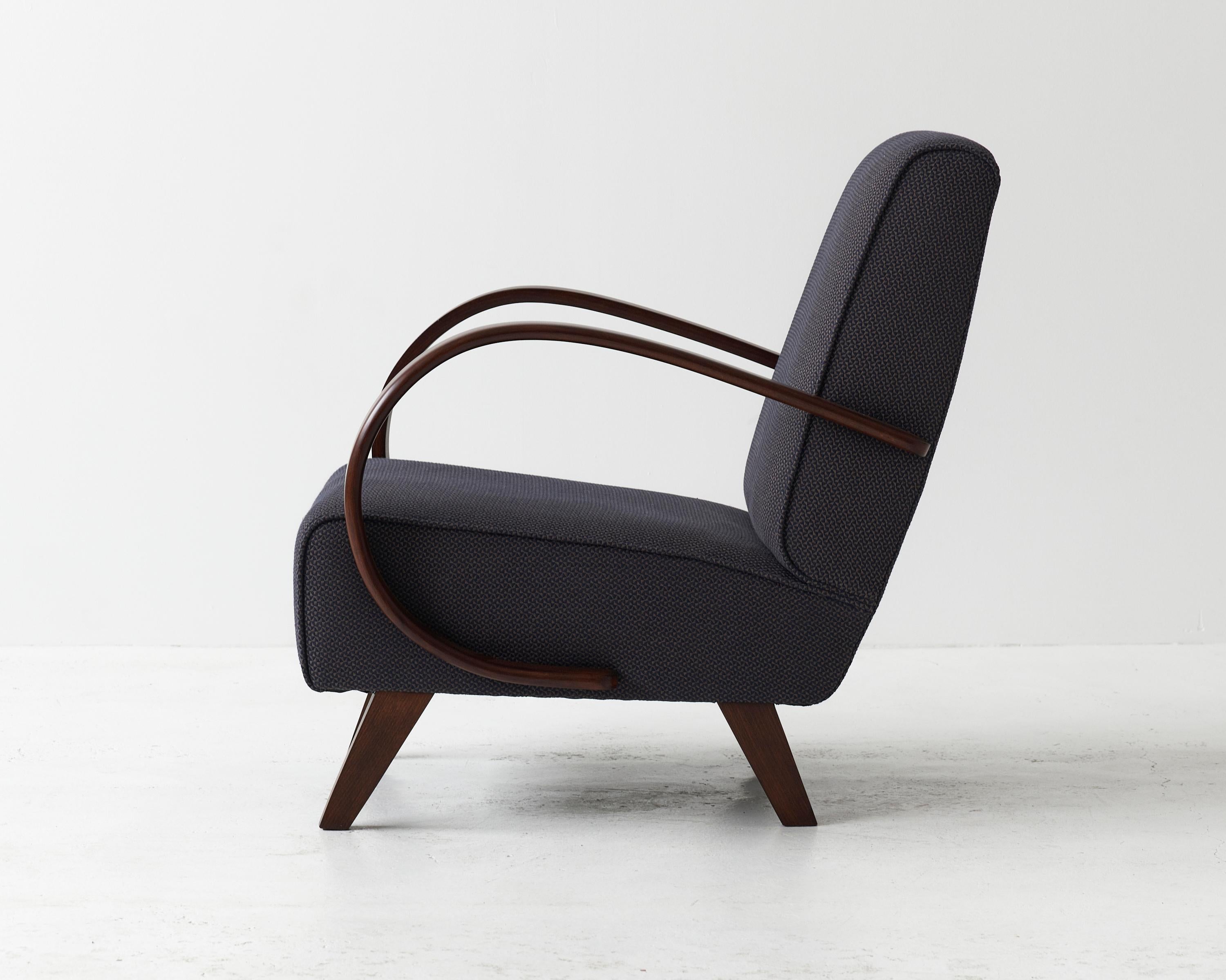 Type C Armchair by Jindřich Halabala, 1930's For Sale at 1stDibs