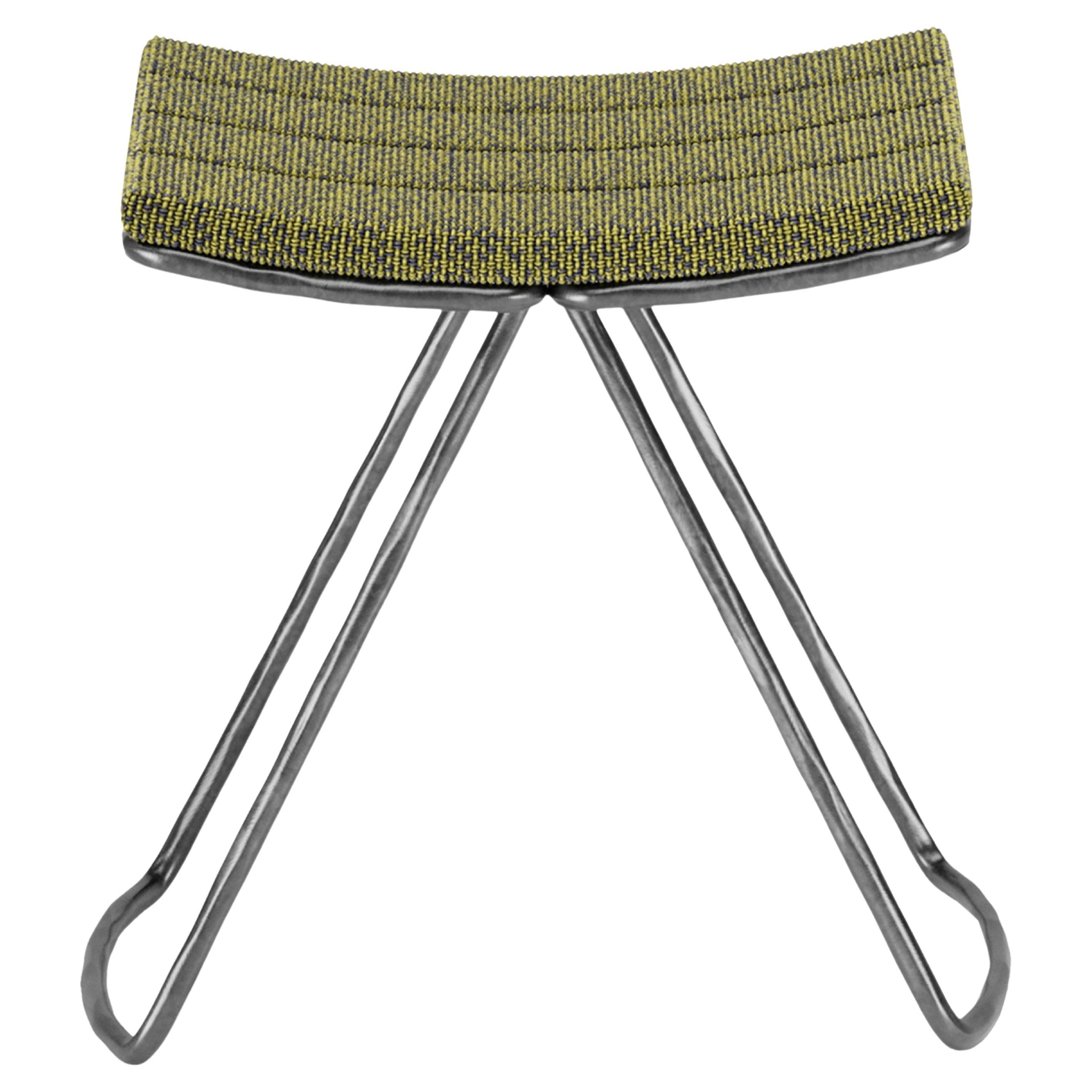 Malva Green Cubo Pouf Stool by SLIDE Studio For Sale at 1stDibs