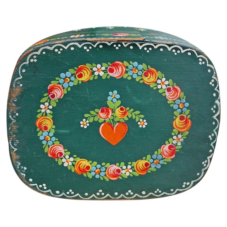 Tyrolean Painted Box at 1stDibs