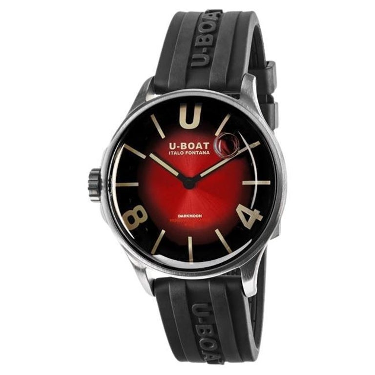 U-BOAT Darkmoon Quartz Red Dial Men's Watch, 9500 For Sale at 1stDibs