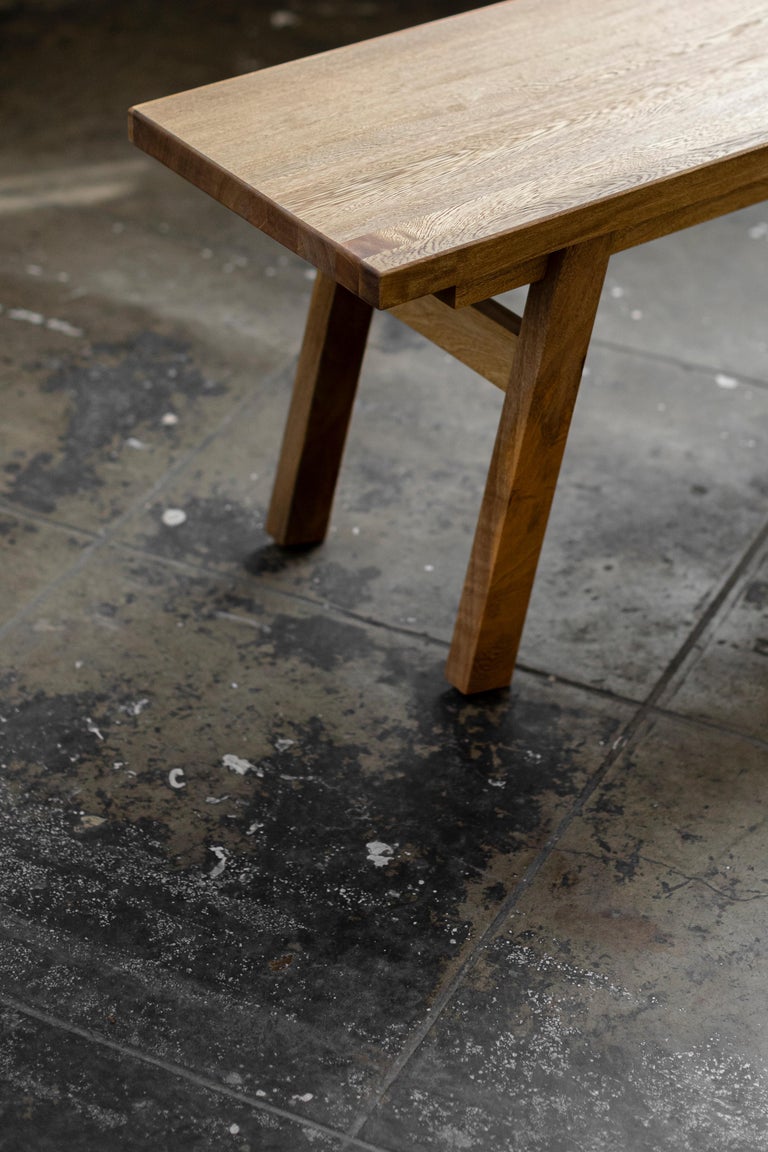 U Collection Wooden Bench For Sale at 1stDibs