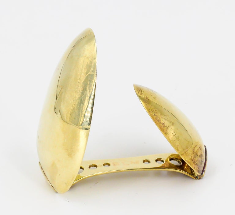 Udall and Ballou 14 Karat Gold Doctor's Folding Double Spoon at 1stDibs