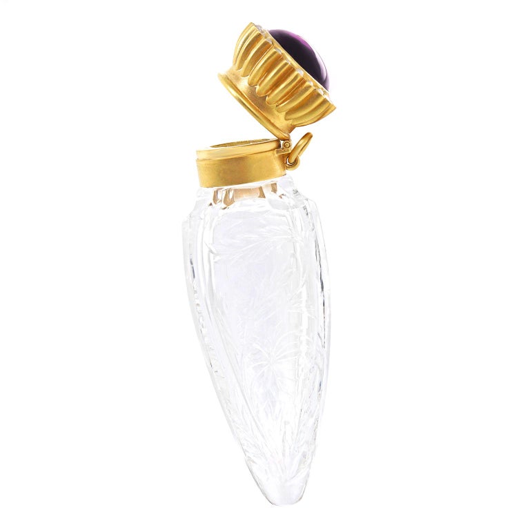 Udall and Ballou Gold and Crystal Perfume For Sale at 1stDibs