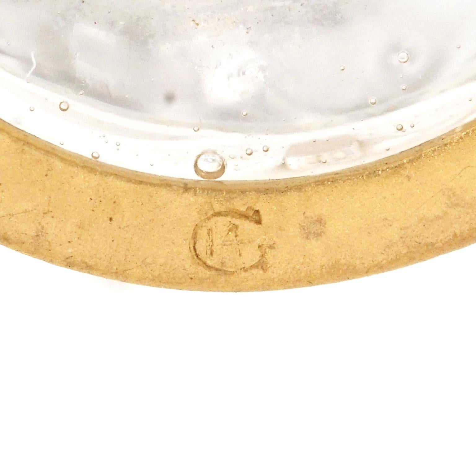 Udall and Ballou Gold and Crystal Perfume at 1stDibs | crystal gold perfume