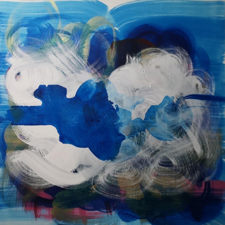 Udi Cassirer - Israeli Contemporary Art by Udi Cassirer - Blue Gesture ...