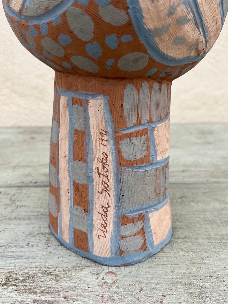 Ueda Satoko Abstract Clay Sculpture, Brazil 1991 For Sale at 1stDibs