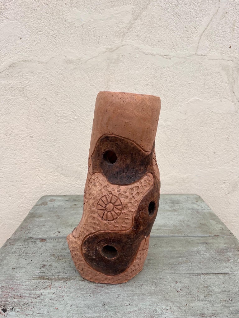 Ueda Satoko Clay Sculpture, Brazil, 1991 For Sale at 1stDibs