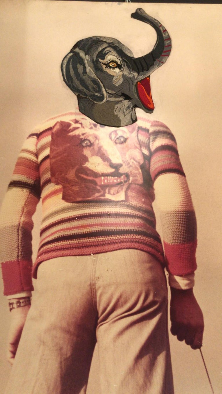 Ugo Nespolo, Two Italian Panels from the Series "Self-Portrait", 1970 ...