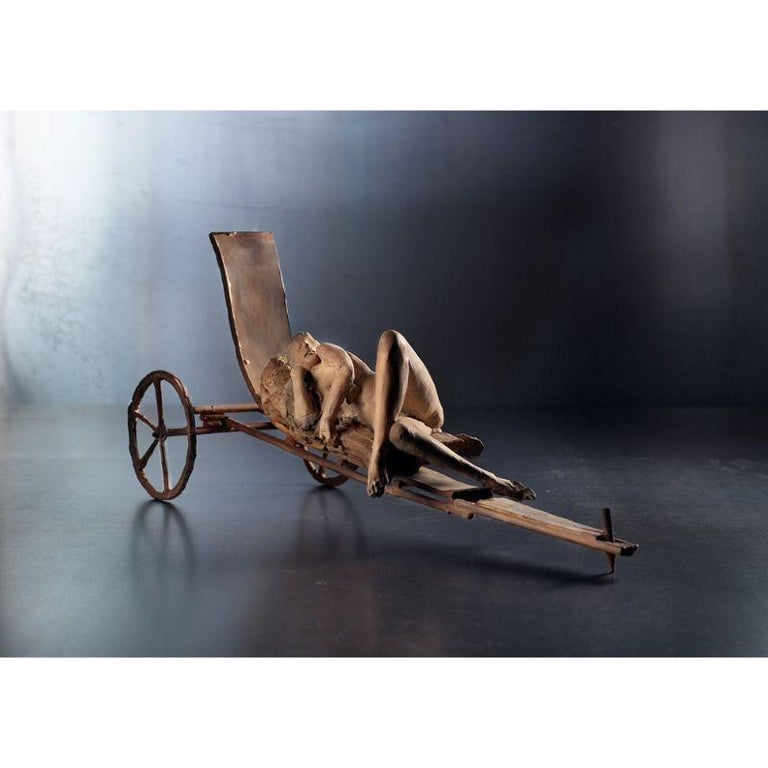 Ugo Riva – „Edgar 's Frau, Bronze-Figurative Skulptur von Ugo Riva ...