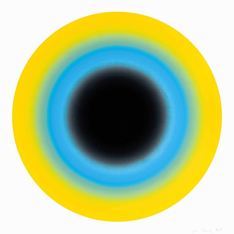 Ugo Rondinone - Small Sun II Contemporary Abstract geometric yellow and ...