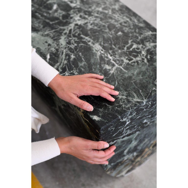 Ula Sculpture White Bench by Veronica Mar For Sale at 1stDibs