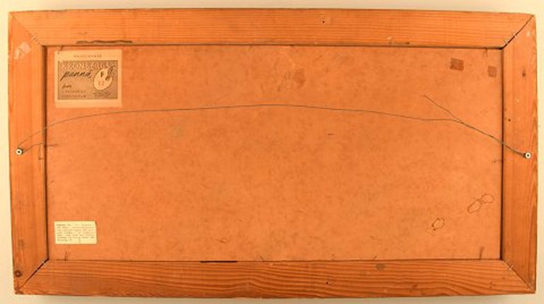 Ulf Wikström ‘1916-1981’, Swedish Artist, Oil on Board, Abstract ...