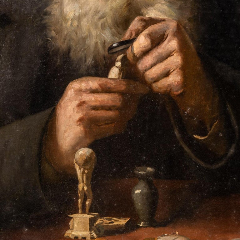 Ulpiano Checa Y Sanz Oil On Canvas Painting, Madrid (1860-1916) P ...