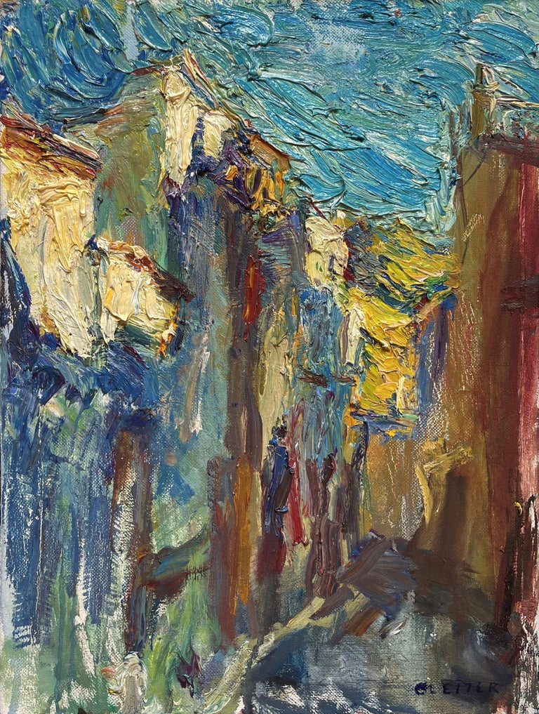 Ulrich Gleiter - Peinture à l'huile "Street in Spain (Tabernasi)" En ...