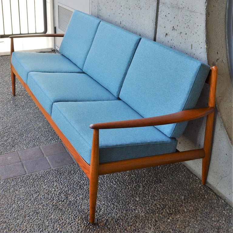 Ultimate Grete Jalk Sofa, Restored, All Teak Frame, Thin Back Slats ...