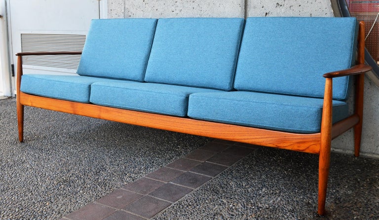 Ultimate Grete Jalk Sofa, Restored, All Teak Frame, Thin Back Slats ...