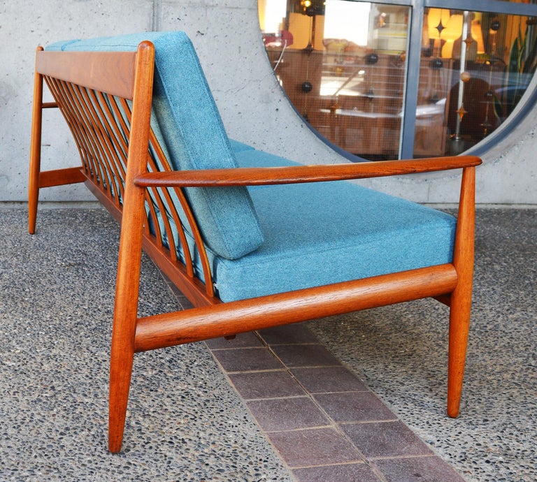 Ultimate Grete Jalk Sofa, Restored, All Teak Frame, Thin Back Slats ...