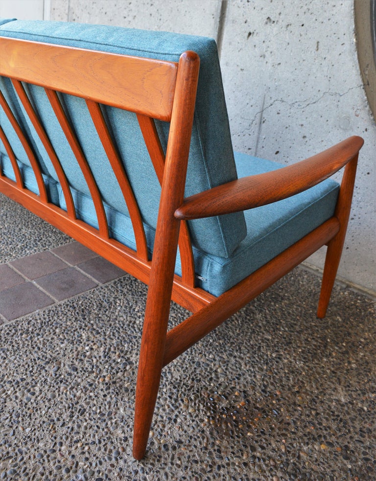 Ultimate Grete Jalk Sofa, Restored, All Teak Frame, Thin Back Slats ...