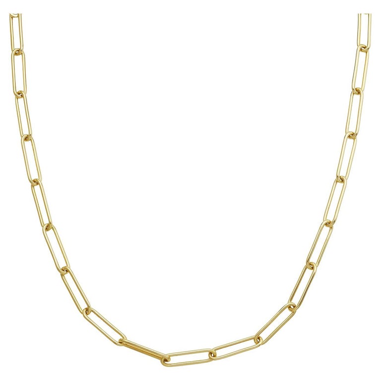 Ultra Chunky Rounded Paperclip Chain Necklace For Sale at 1stDibs