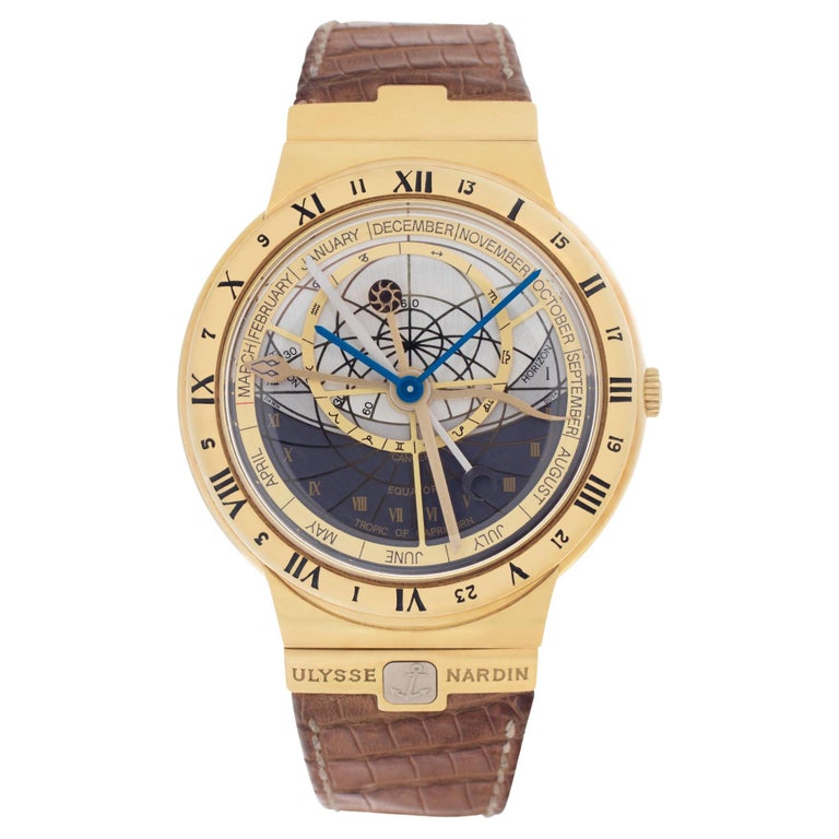 Ulysse Nardin Galaxy 901-22 Automatic Watch 18k Gold Dial For Sale at ...