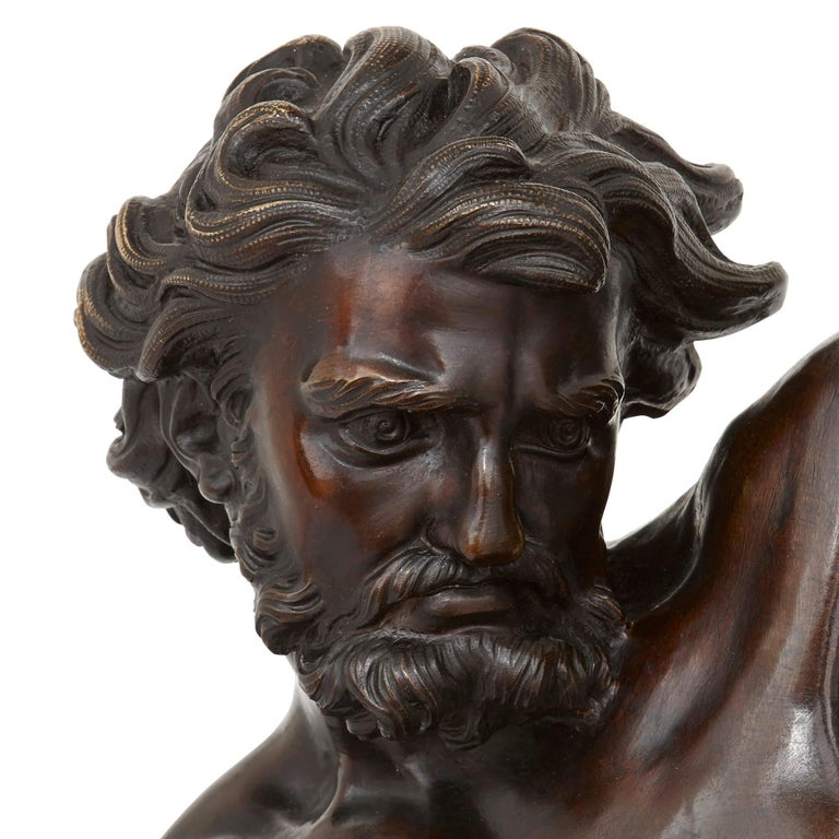 'Ulysses Bending His Bow', 19th Century Bronze Sculpture at 1stDibs