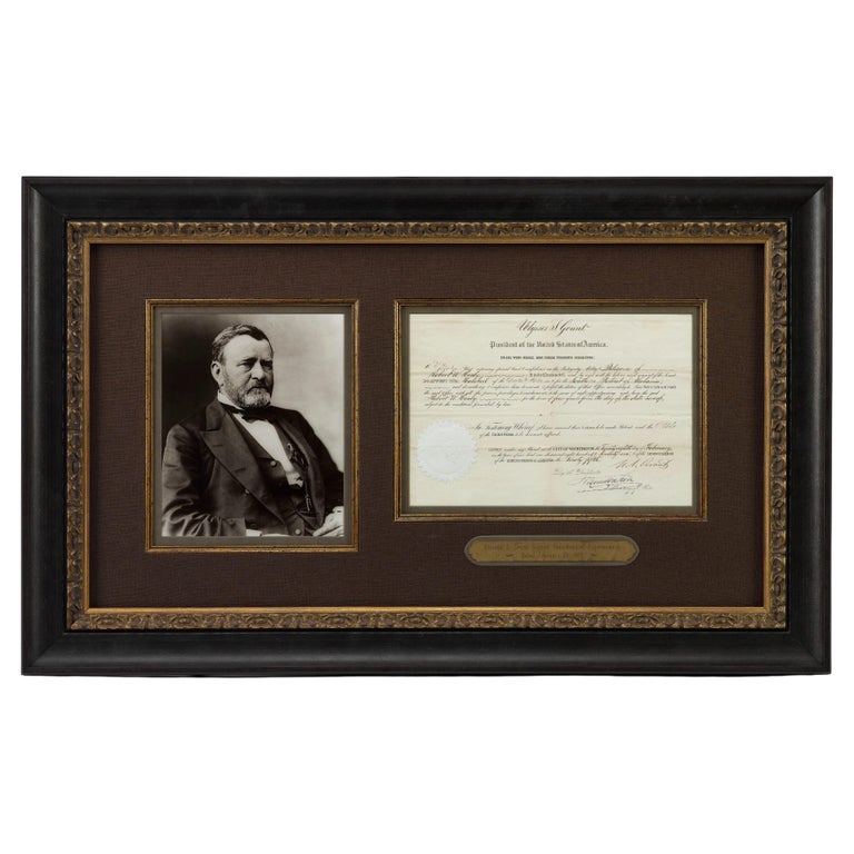 Ulysses S. Grant Signed Presidential Appointment, Dated February 28 ...