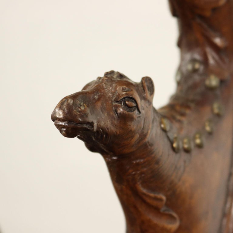 Umbertine Rifle Cabinet Walnut Italy 19th Century For Sale at 1stDibs