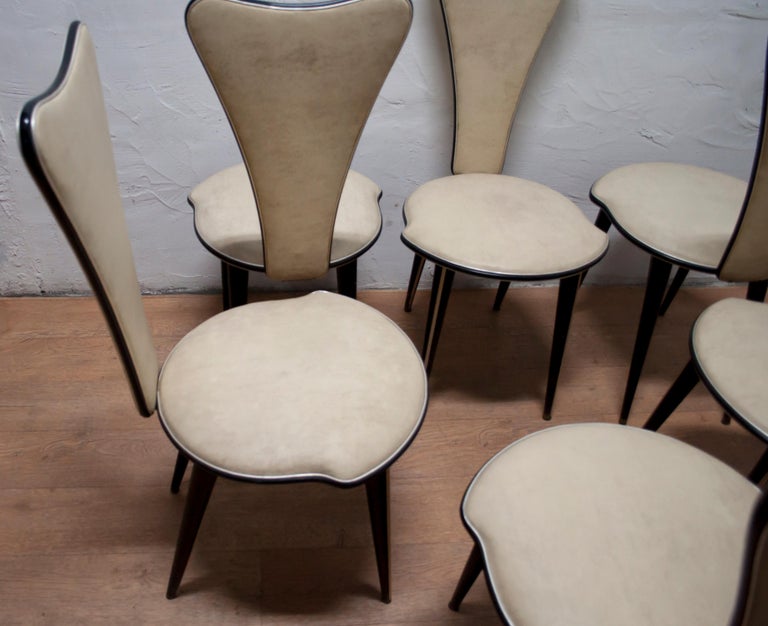Umberto Mascagni for Harrods London Midcentury Italian Dining Chairs ...