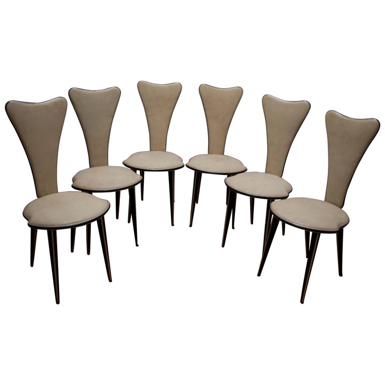 Umberto Mascagni for Harrods London Midcentury Italian Dining Chairs ...