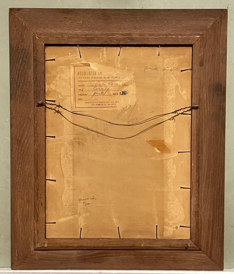 Umberto Romano - Original Expressionist Pastel Painting Umberto Romano ...