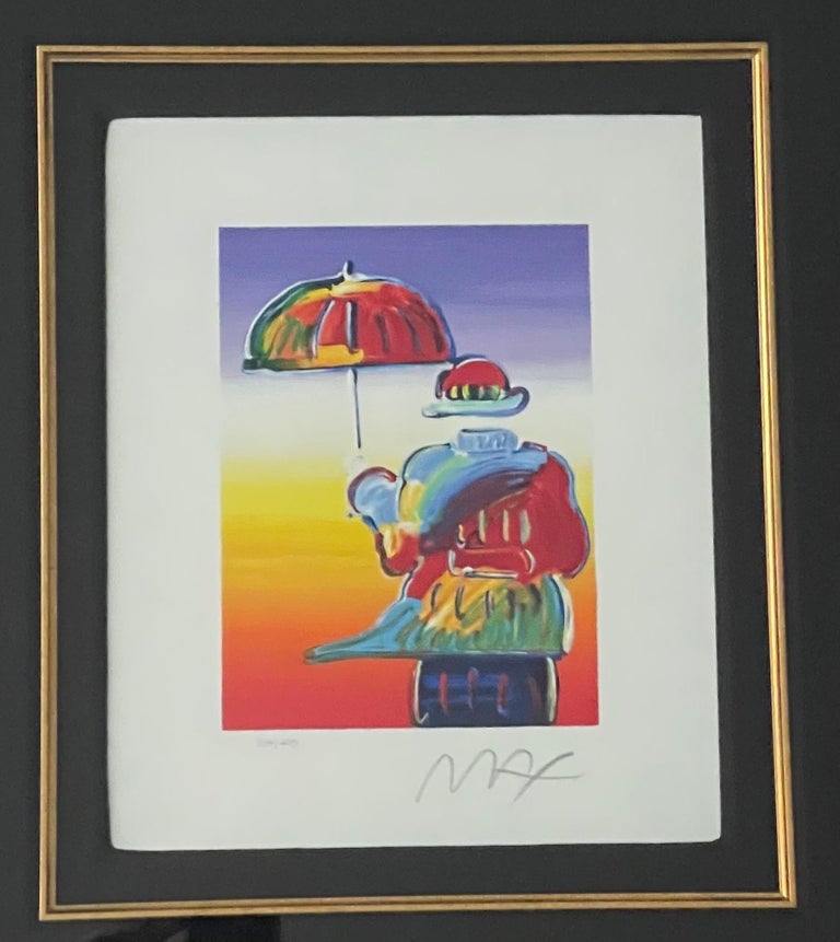 "Umbrella Man" Serigraph by Peter Max For Sale at 1stDibs