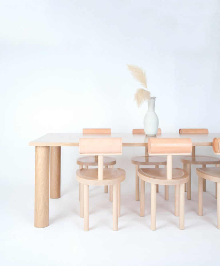 UNA Modern Dining Table in Solid White Oak by Estudio Persona For Sale ...