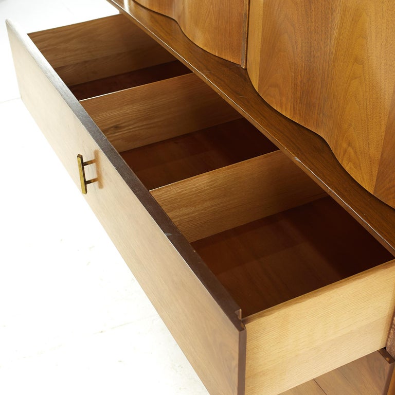 Unagusta Forward Mid-Century Walnut Furniture Highboy Dresser For Sale ...