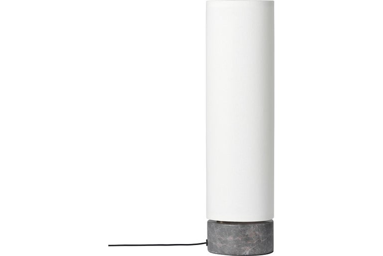 Unbound Table Lamp, H45, Grey Marble, Canvas For Sale at 1stDibs
