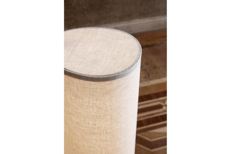 Unbound Table Lamp - H45, Grey Marble, White For Sale at 1stDibs