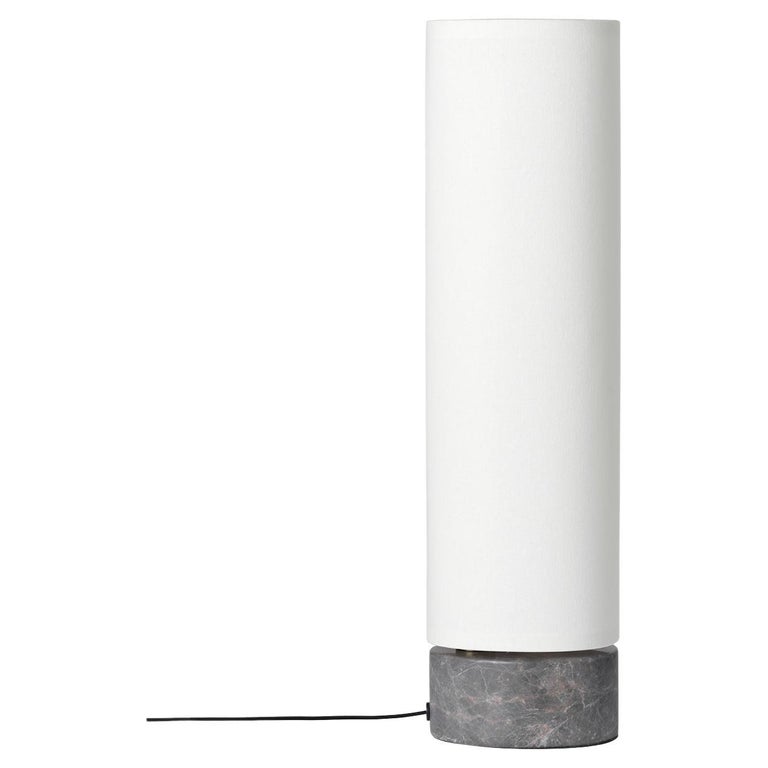 Unbound Table Lamp - H45, Grey Marble, White For Sale at 1stDibs
