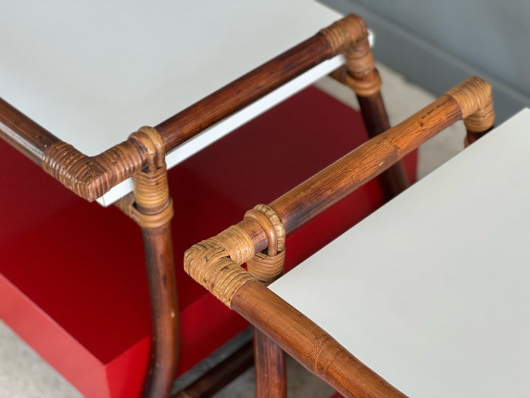 Uncommon Ficks Reed Side or Bedside Tables at 1stDibs