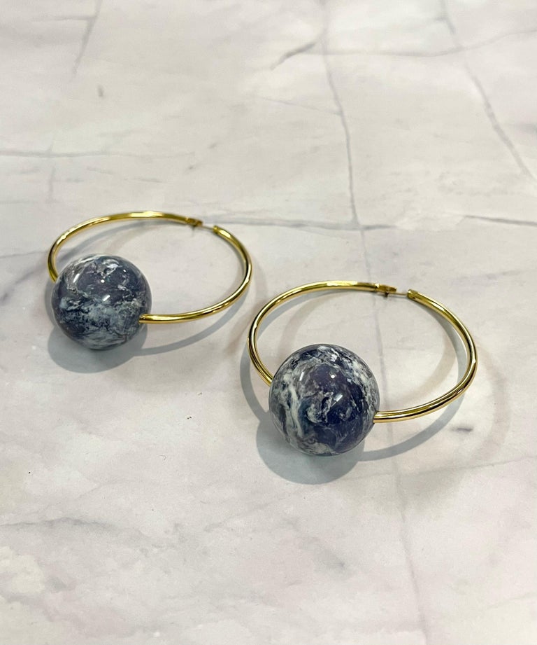 Undercover Earth Hoop Earrings For Sale At 1stdibs