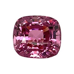 Unheated 6.83 Carat Pink Spinel Cushion, Loose Gemstone, GIA Certified ...